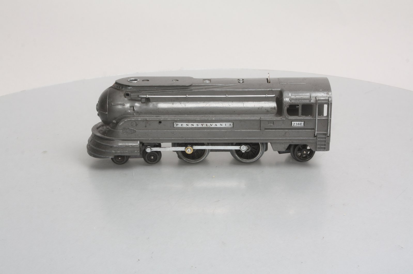 Lionel 238E PRR Torpedo Streamlined Steam Loco Gray | eBay
