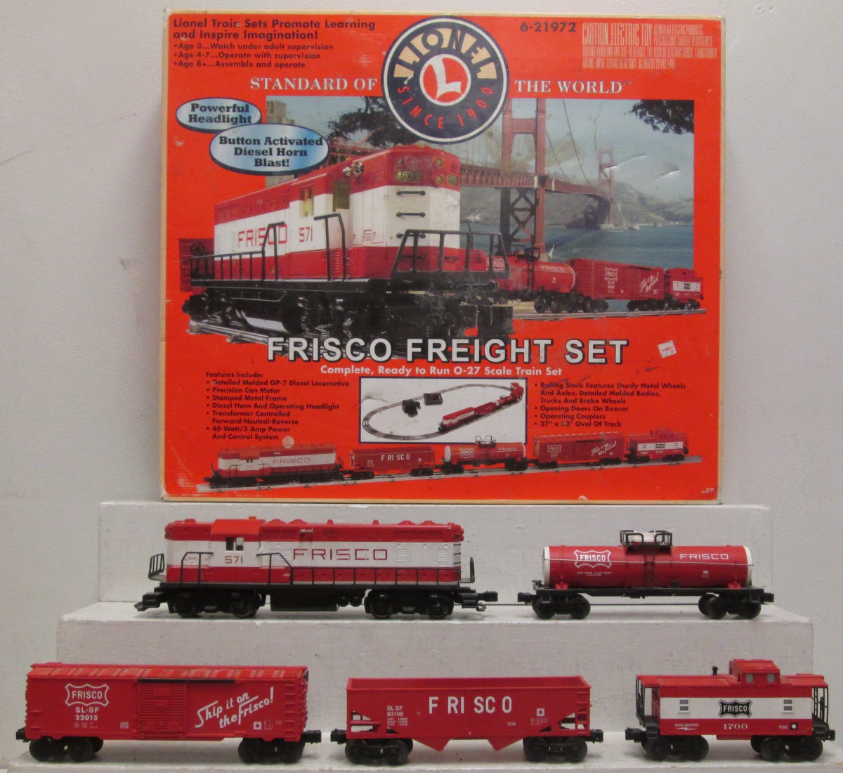 Lionel 6-21972 Frisco GP7 Diesel Freight Set w/Horn LN/Box | eBay