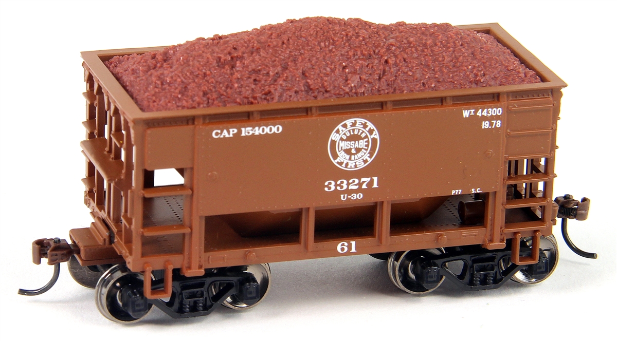 Athearn 87104 HO Duluth Missabe and Iron Range 24' Ribbed Ore Car w ...