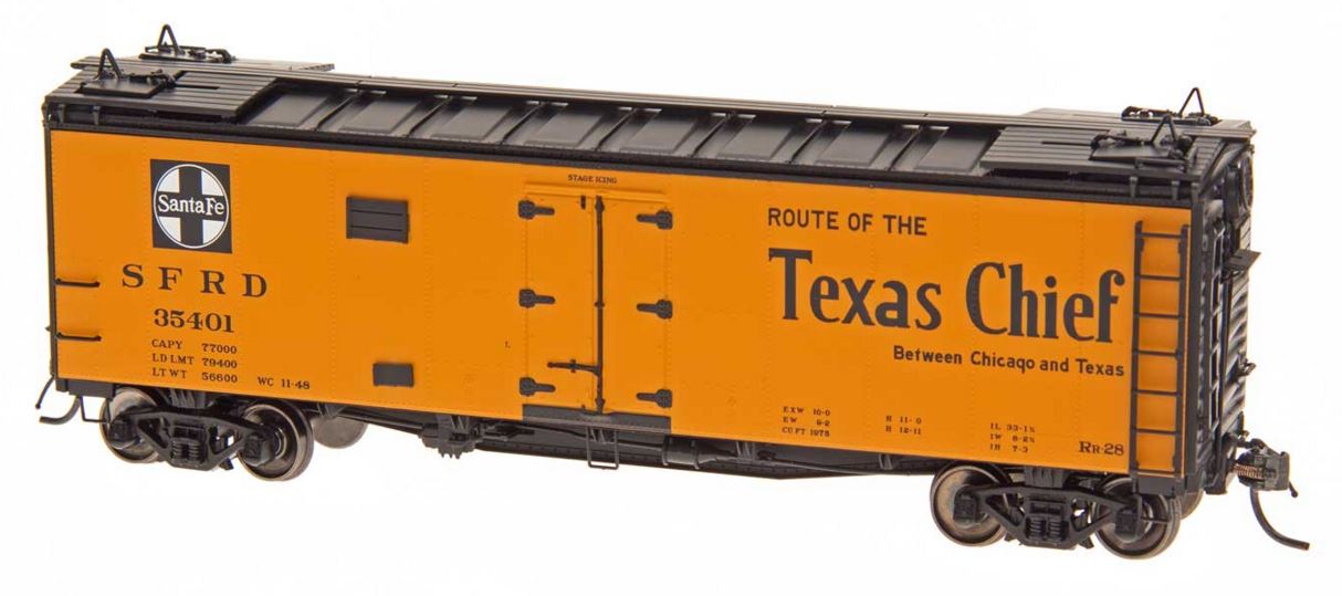 InterMountain 46115 HO Santa Fe "Texas Chief" 40' Steel Ice Reefer Car ...