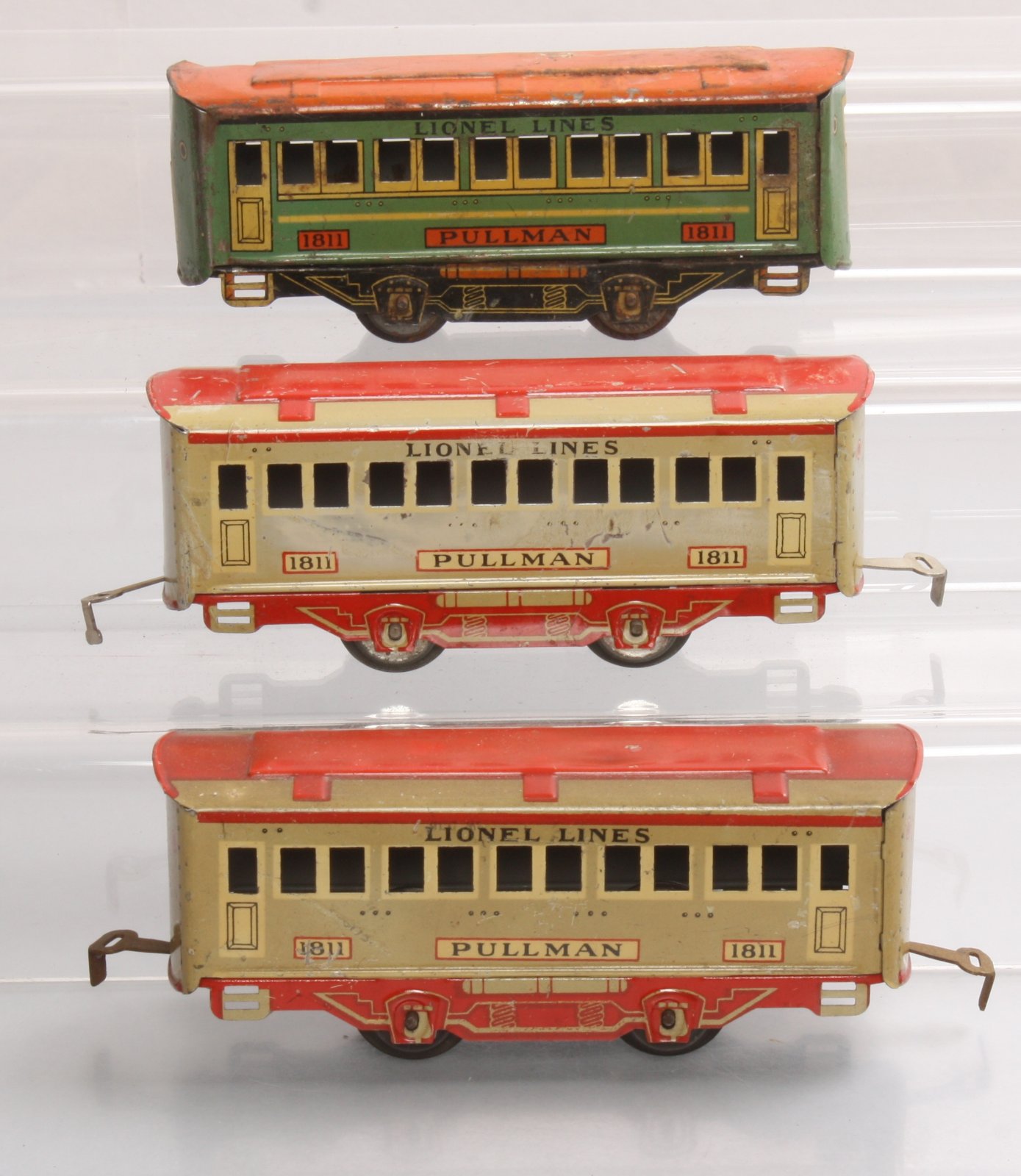 Lionel 1811 Prewar Tinplate Lithographed Pullman Passenger Cars (3) | eBay