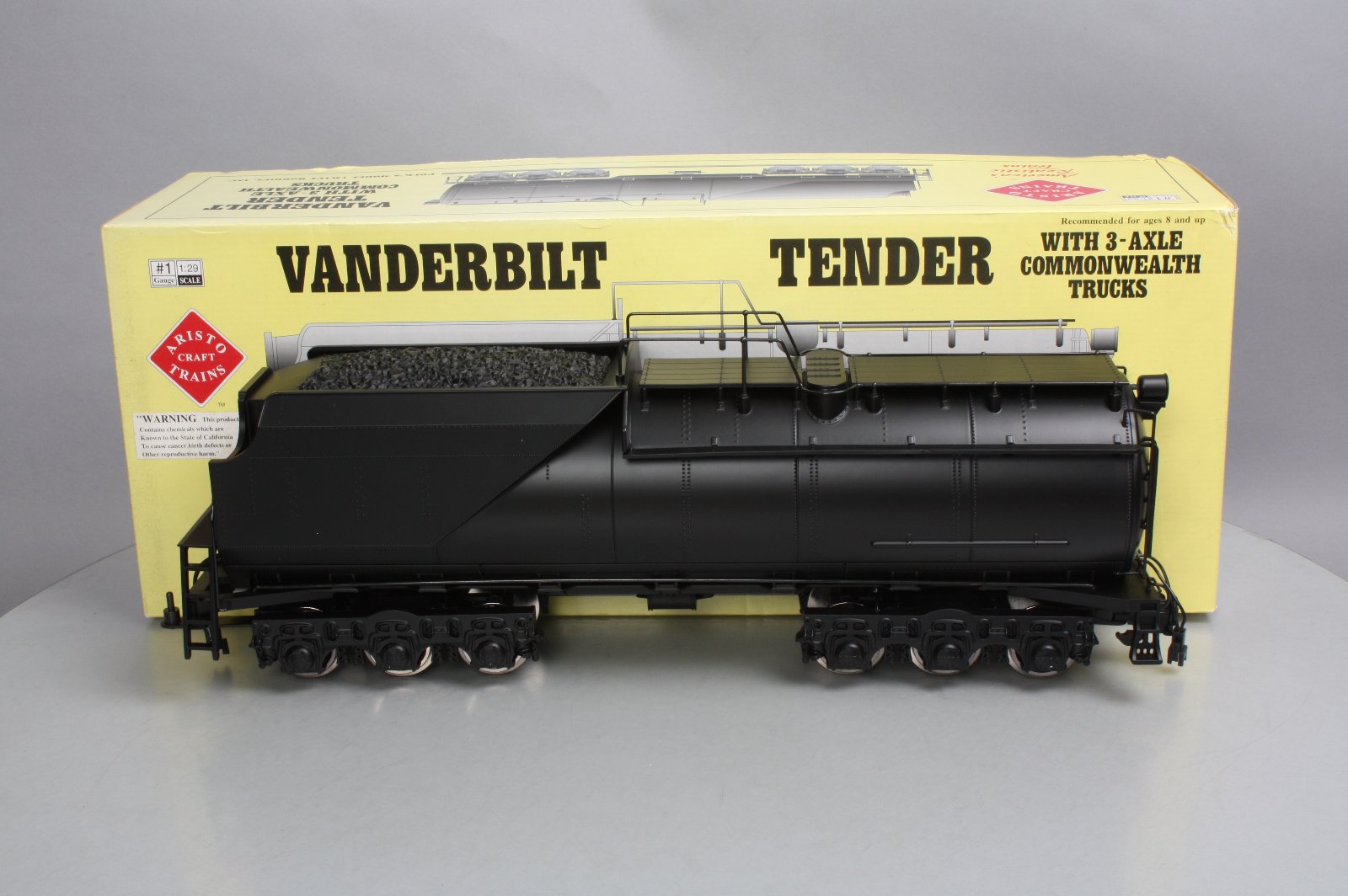 Aristo-Craft 21810 Black 6 Axle Vanderbilt Tender LN/Box