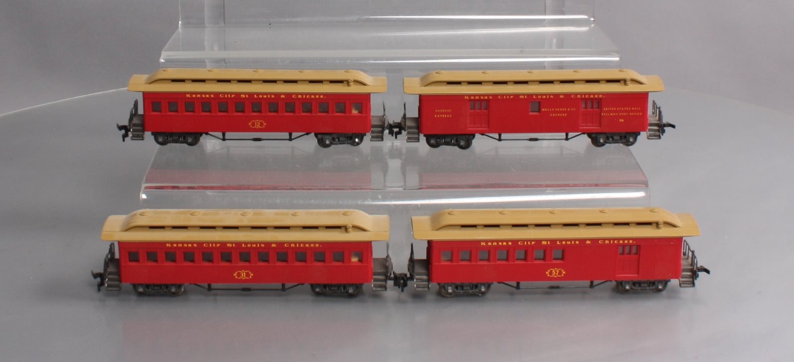 Rivarossi 6986 Ho Kansas City St Louis And Chicago Old Timer Passenger Car Set Ebay